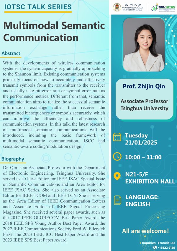 Multimodal Semantic Communication - State Key Laboratory of Internet of ...